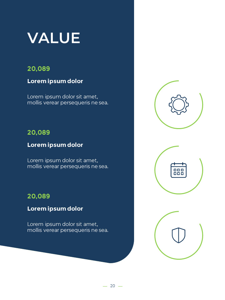 Company Profile Vertical Presentation PowerPoint Template