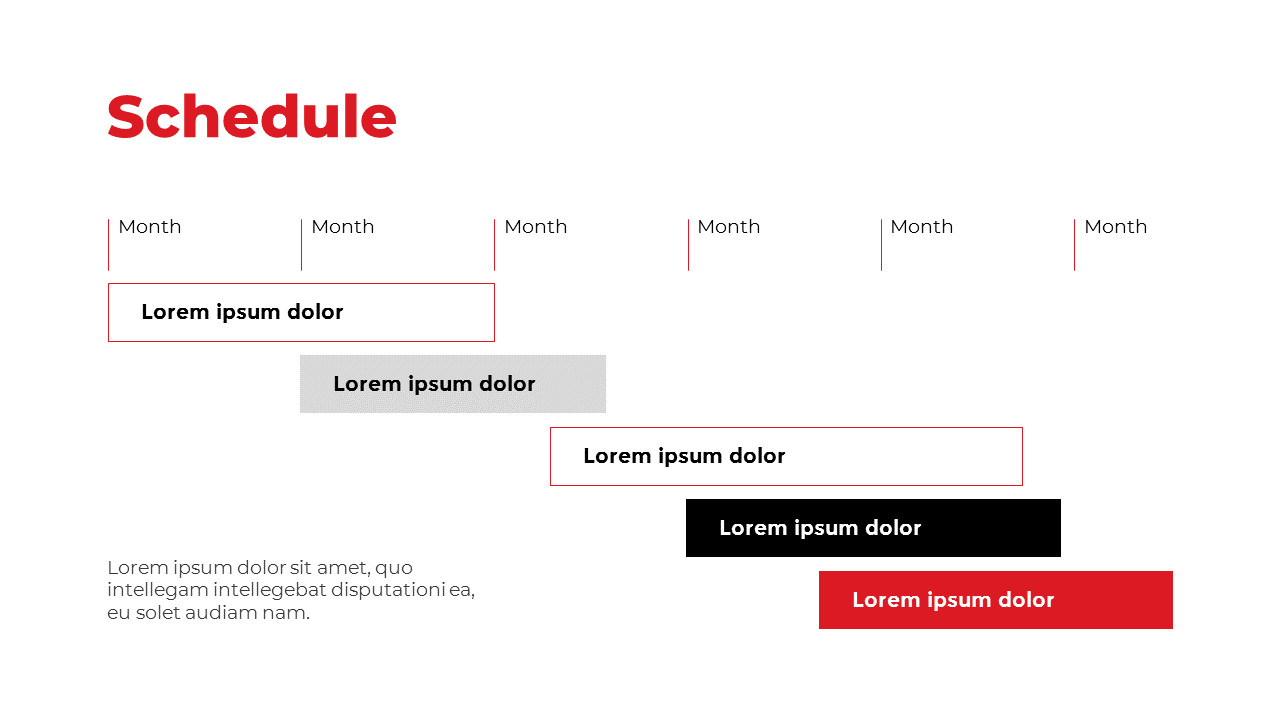 Simple Business Line Concept Proposal Presentation Templates