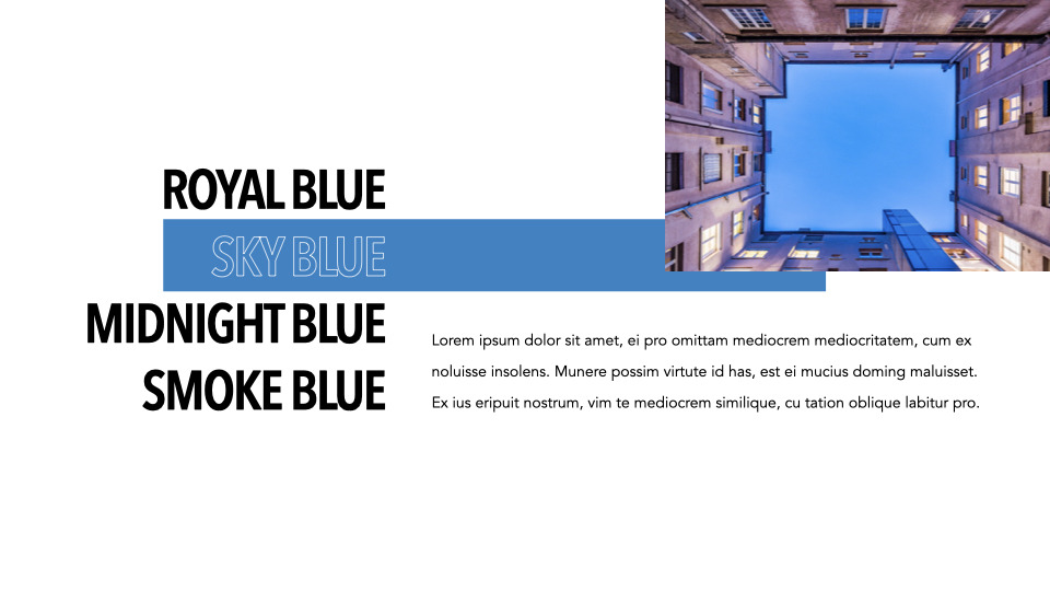 Blue Spectrum Keynote Templates for Creatives|Lifestyle
