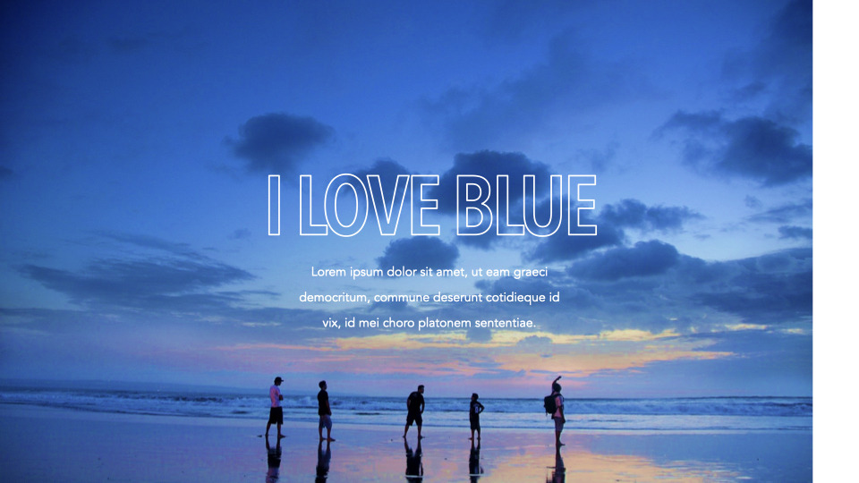 Blue Spectrum Keynote Templates for Creatives|Lifestyle