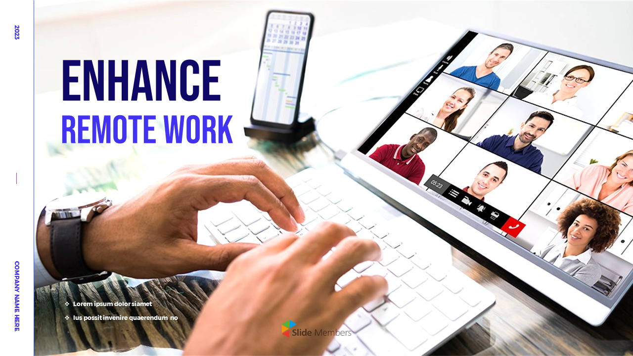 Enhance Remote Work PowerPoint Design