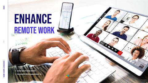 Enhance Remote Work PowerPoint Design