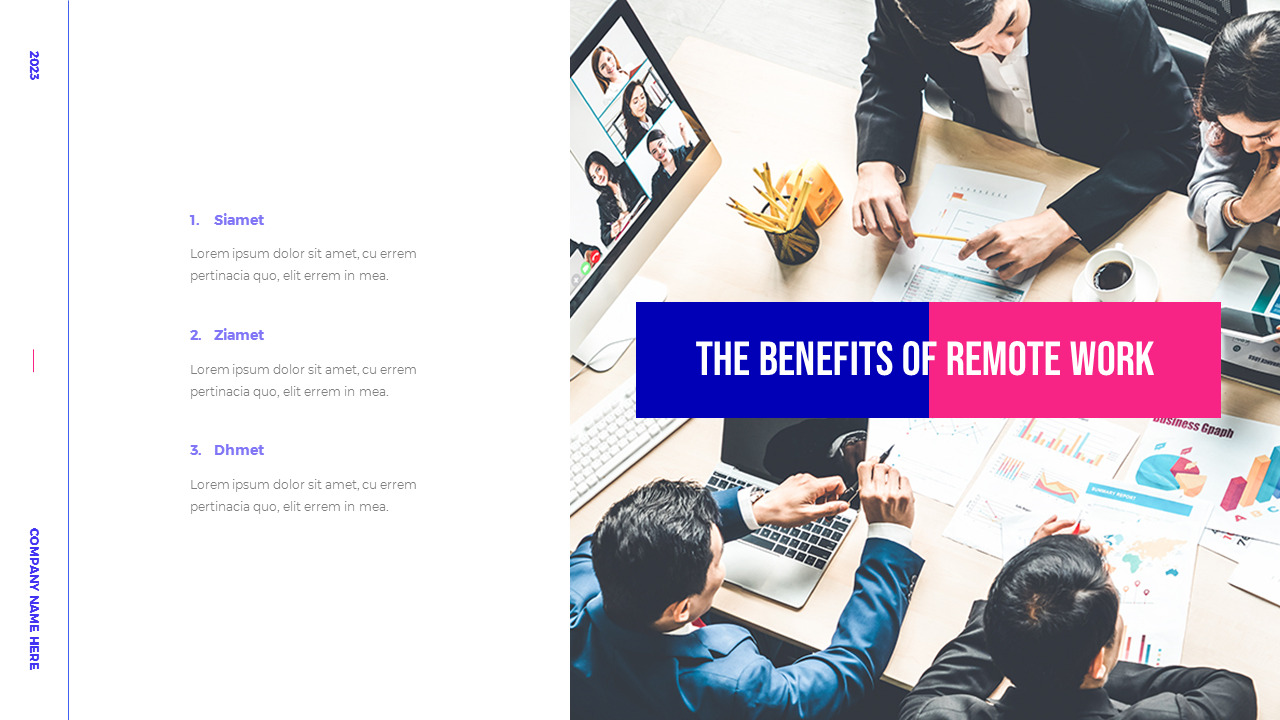 Enhance Remote Work PowerPoint Design