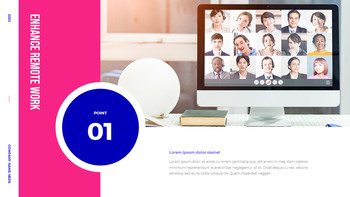 Enhance Remote Work PowerPoint Design