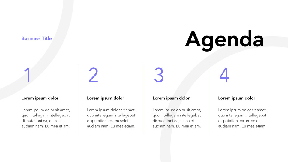 Simple Line Business Presentation PPT to Keynote