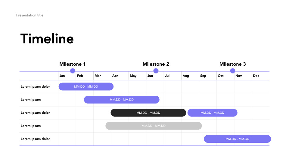 Simple Line Business Presentation PPT to Keynote