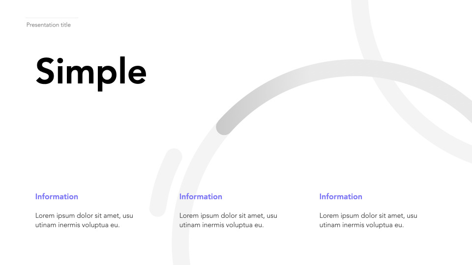Simple Line Business Presentation PPT to Keynote