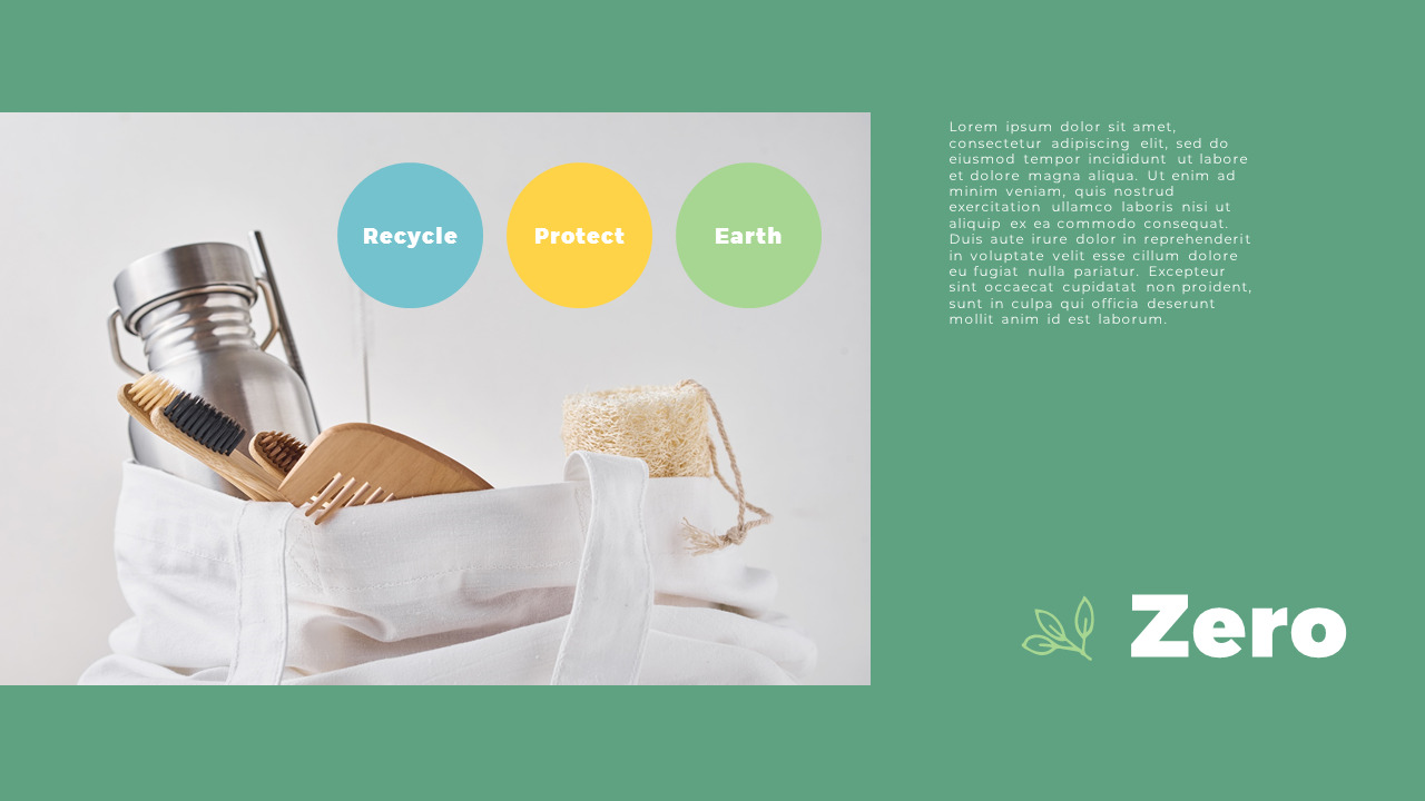 Zero waste PPT Templates Design
