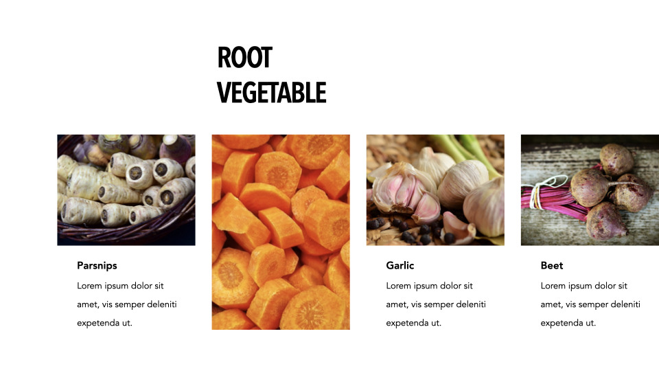 Root Vegetable PPT Keynote|Lifestyle