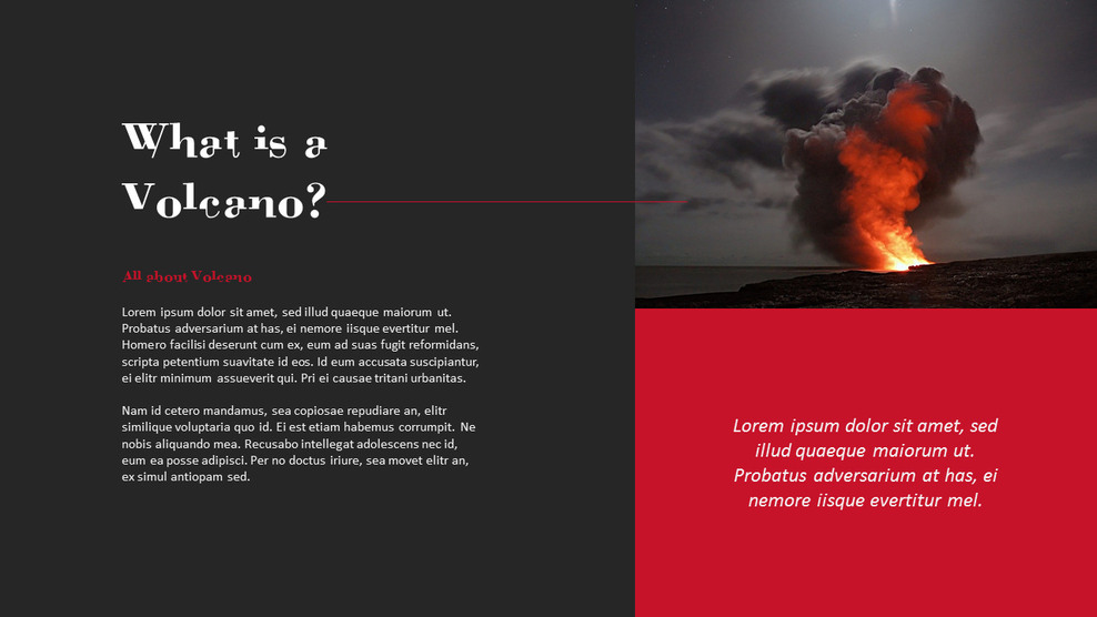 Volcano PowerPoint deck Design|Lifestyle|Templates
