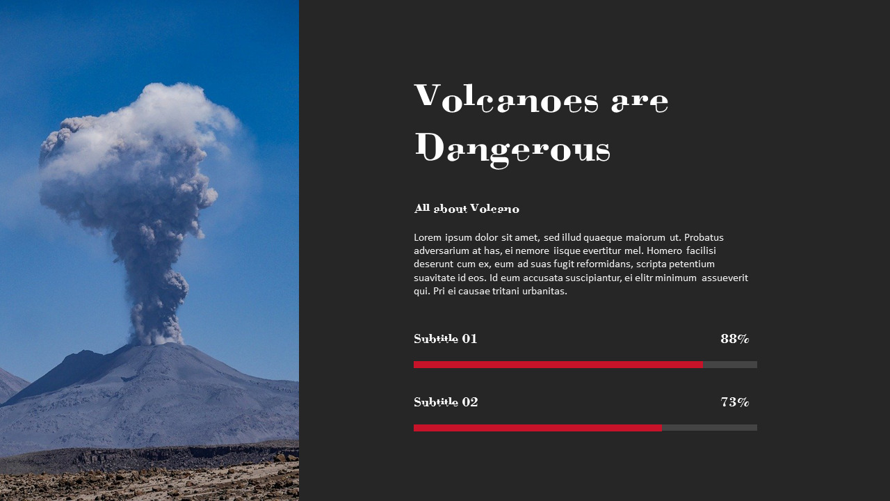 Volcano PowerPoint deck Design|Lifestyle|Templates