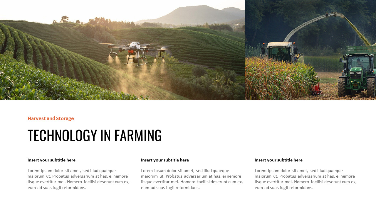 Farming & Harvesting Simple Google Slides|Lifestyle
