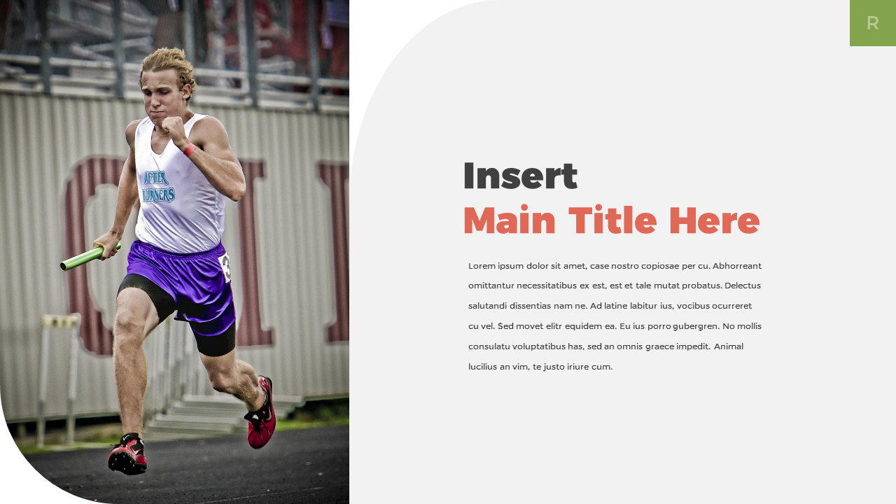 Running team presentation template|Lifestyle|Google Slides