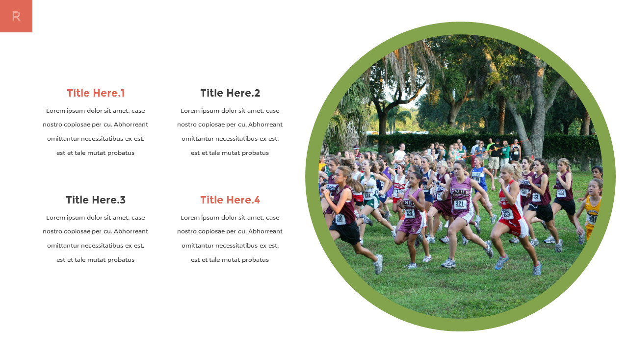 Running team presentation template|Lifestyle|Google Slides