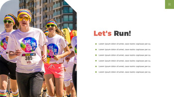 Running team presentation template|Lifestyle|Google Slides