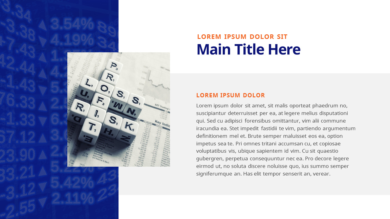 The Stock Market template powerpoint