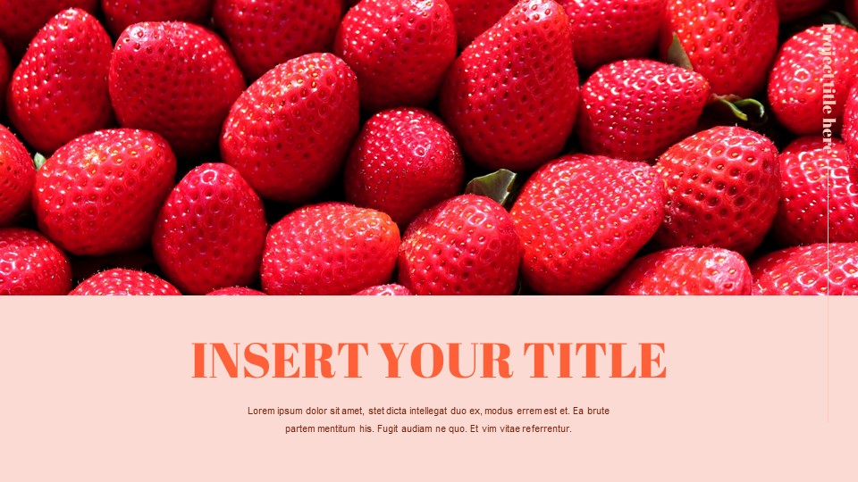Strawberry Simple Google Slides Templates