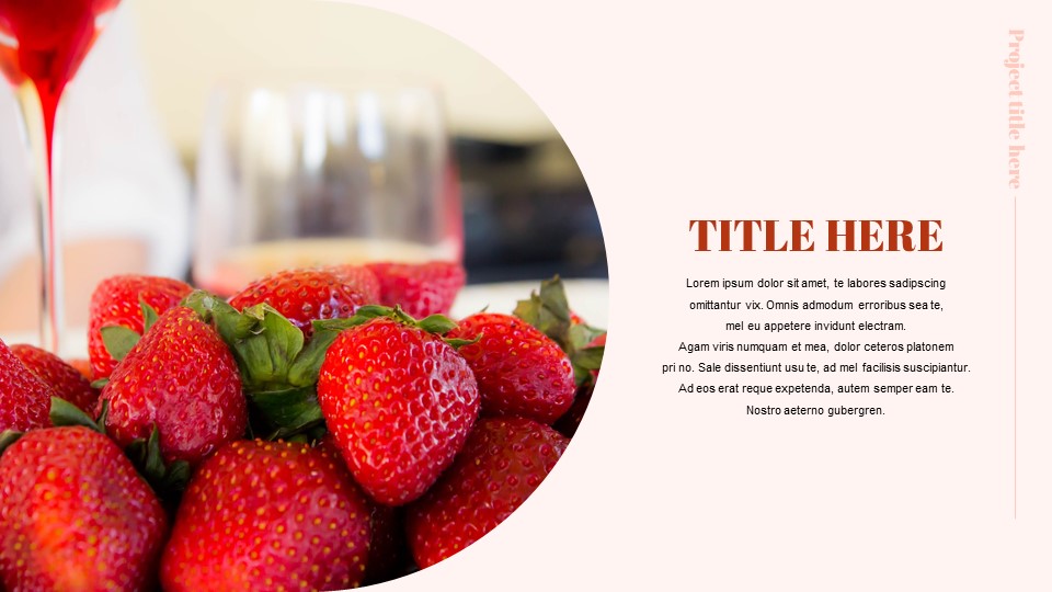 Strawberry Simple Google Slides Templates