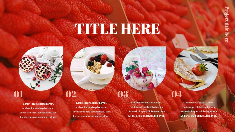Strawberry Simple Google Slides Templates