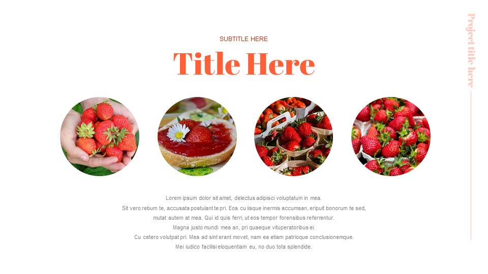 Strawberry Simple Google Slides Templates