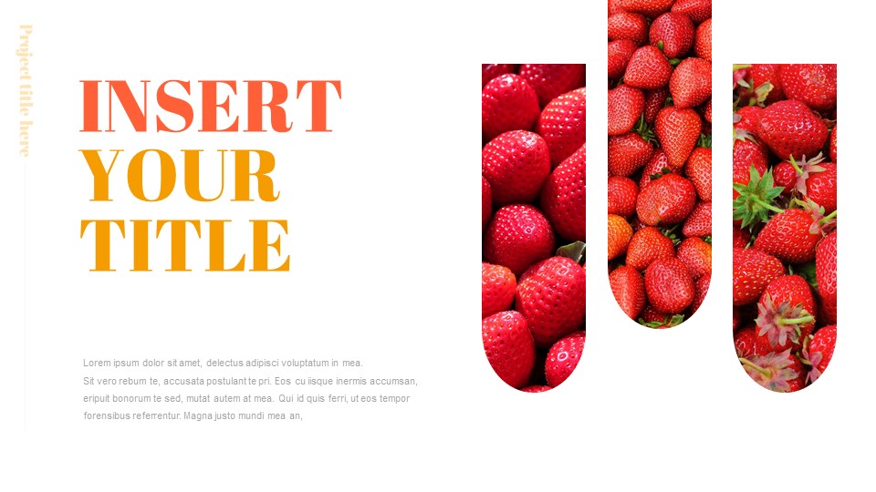 Strawberry Simple Google Slides Templates