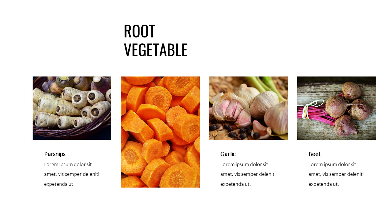 Root Vegetable Google Slides Presentation Templates|Lifestyle