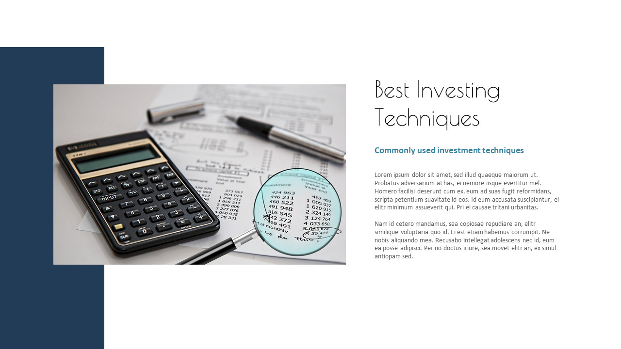 Investment Techniques Simple Google Slides