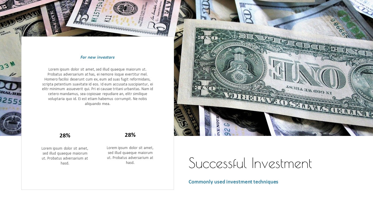 Investment Techniques Simple Google Slides