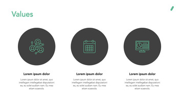 Minimalist Design Business team presentation template