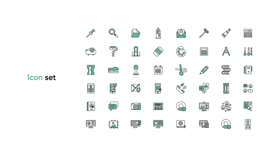 Minimalist Design Business team presentation template