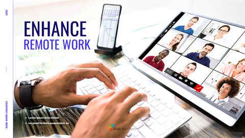 Enhance Remote Work Presentation Google Slides Templates