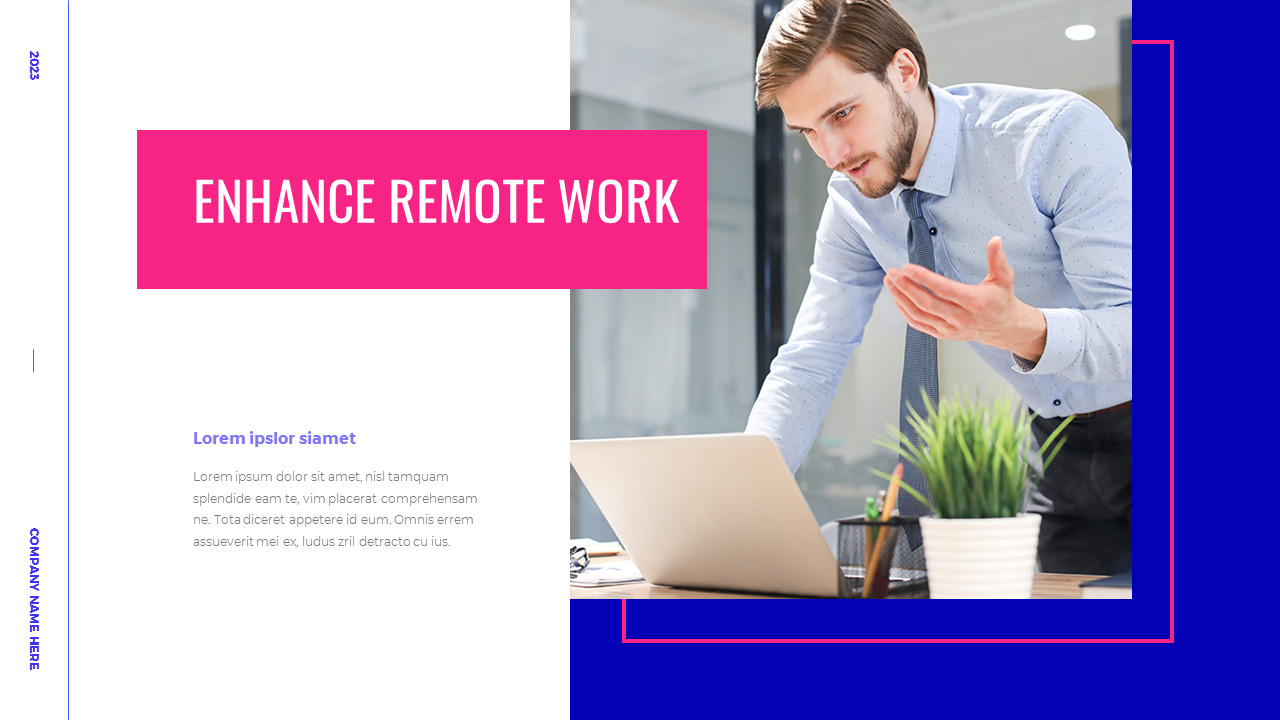 Enhance Remote Work Presentation Google Slides Templates