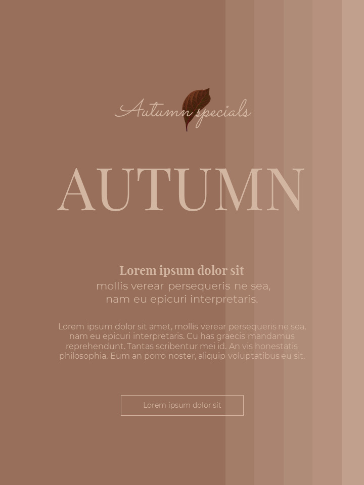 Fall Beauty Theme Google Slides Template Diagrams Design