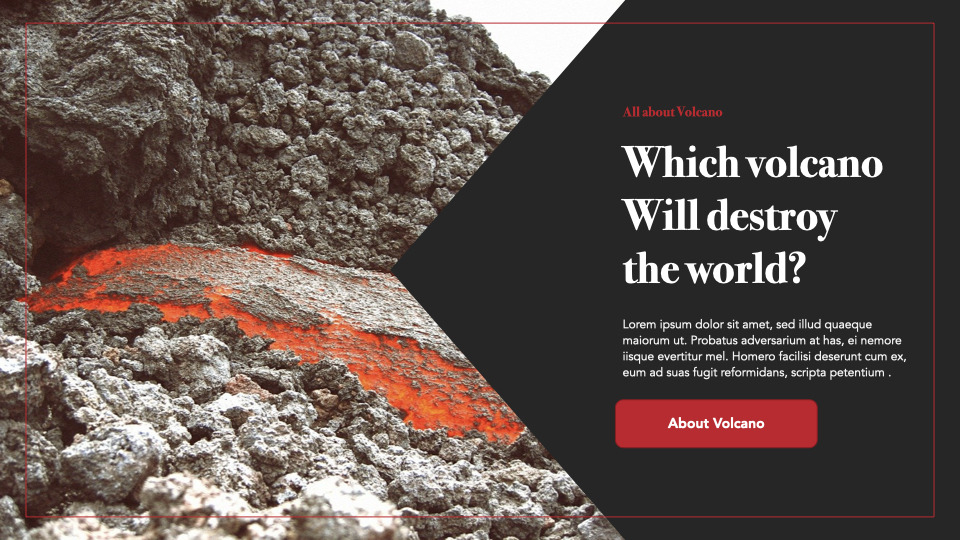 Volcano keynote theme|Lifestyle