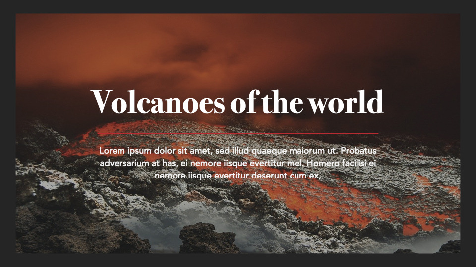 Volcano keynote theme|Lifestyle