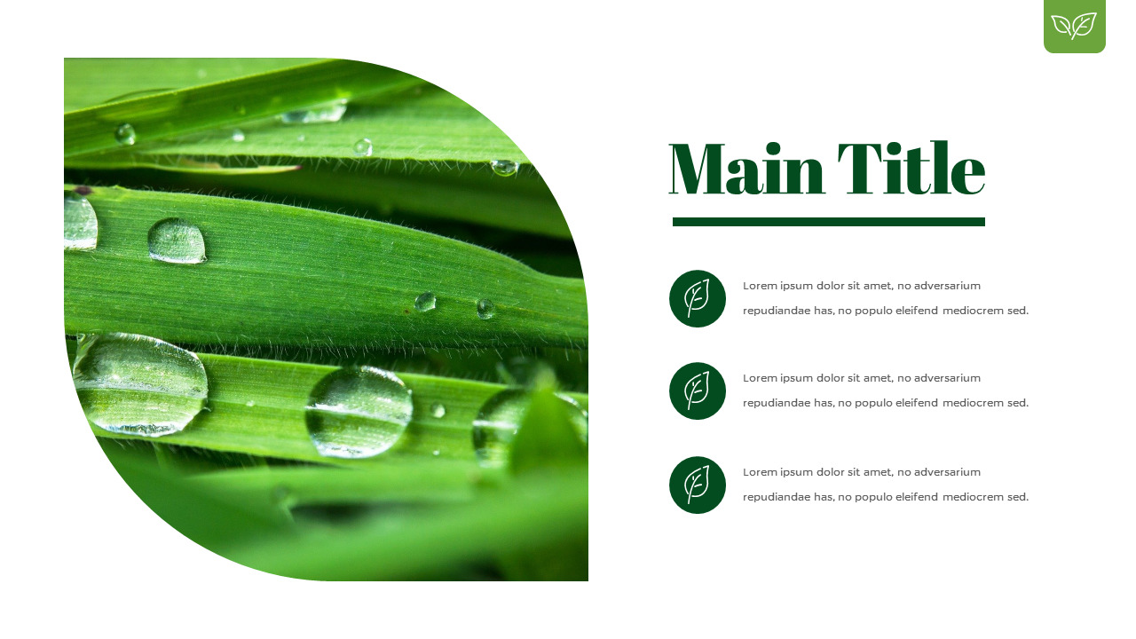 Dew Drop PowerPoint Templates Design|Lifestyle