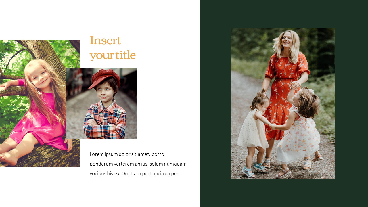 Child Model PowerPoint Backgrounds|Lifestyle|Templates