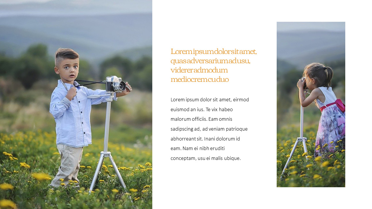 Child Model PowerPoint Backgrounds|Lifestyle|Templates