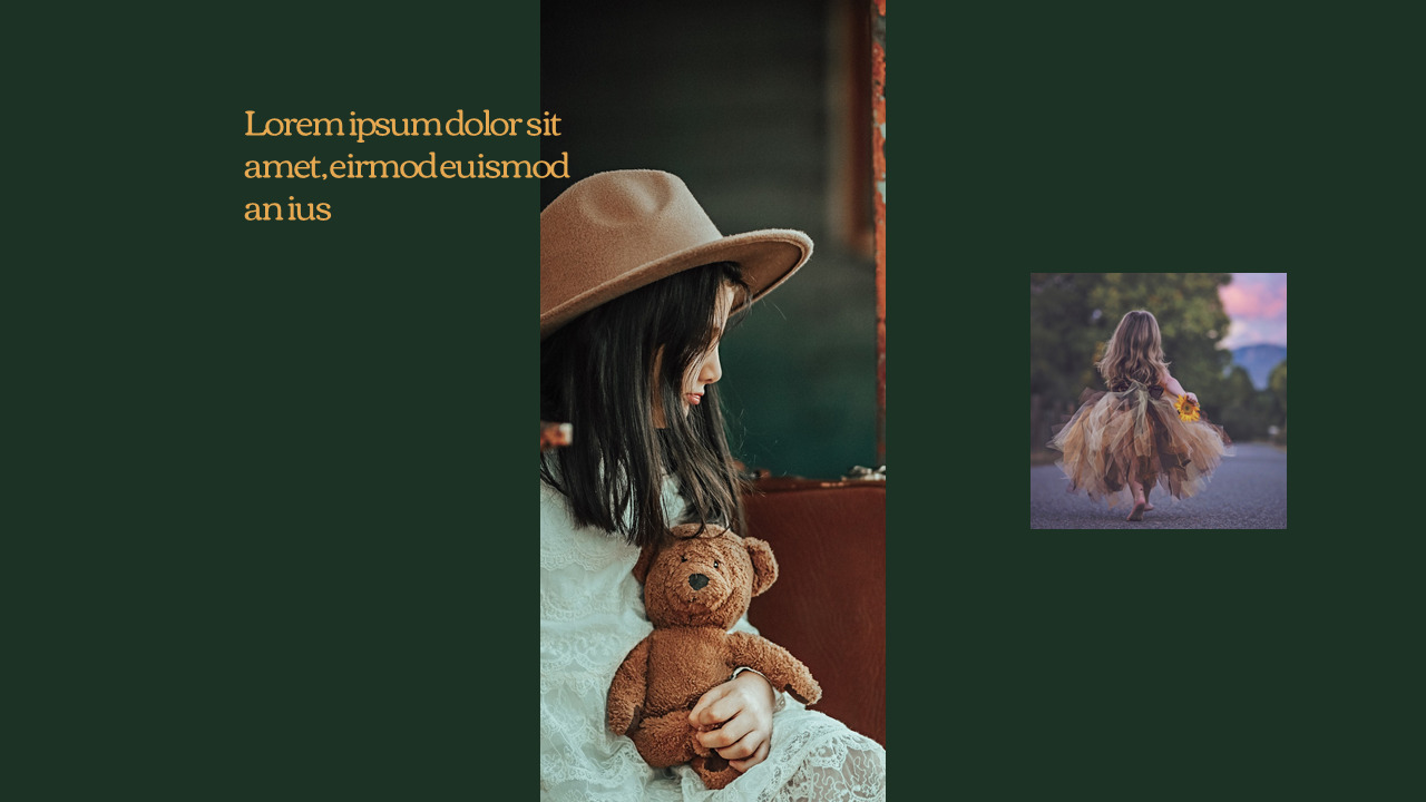 Child Model PowerPoint Backgrounds|Lifestyle|Templates