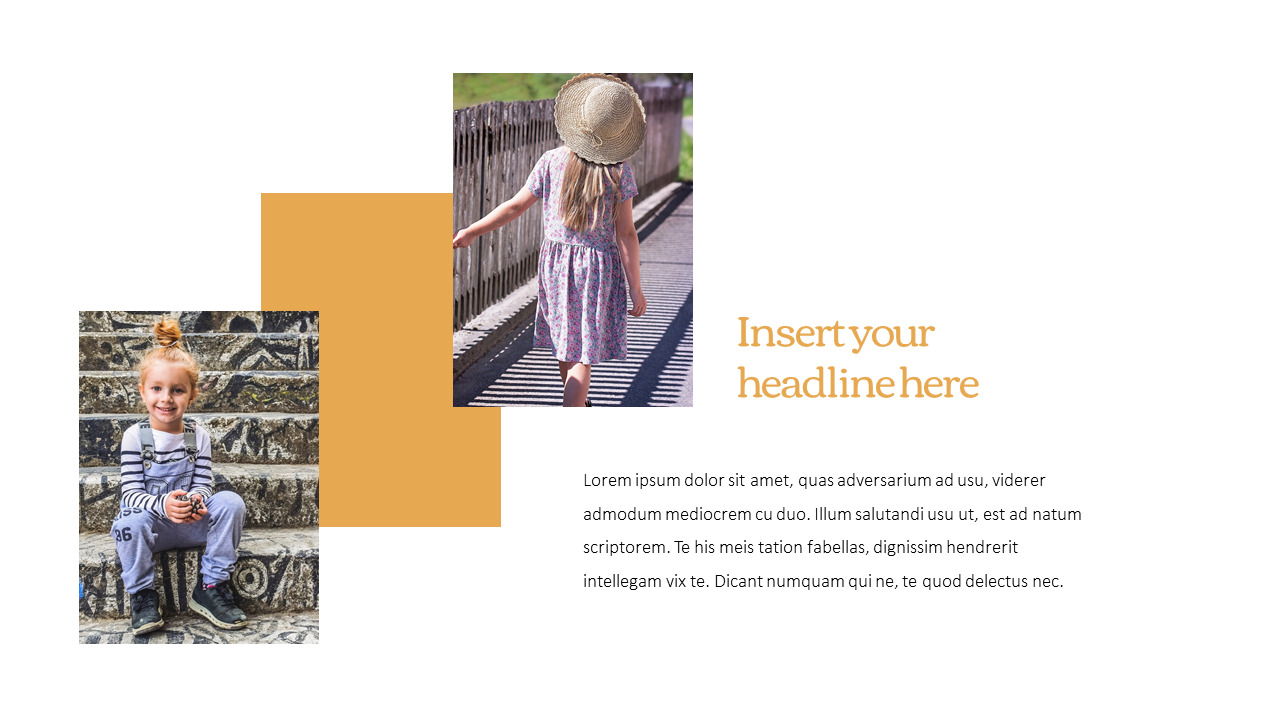 Child Model PowerPoint Backgrounds|Lifestyle|Templates