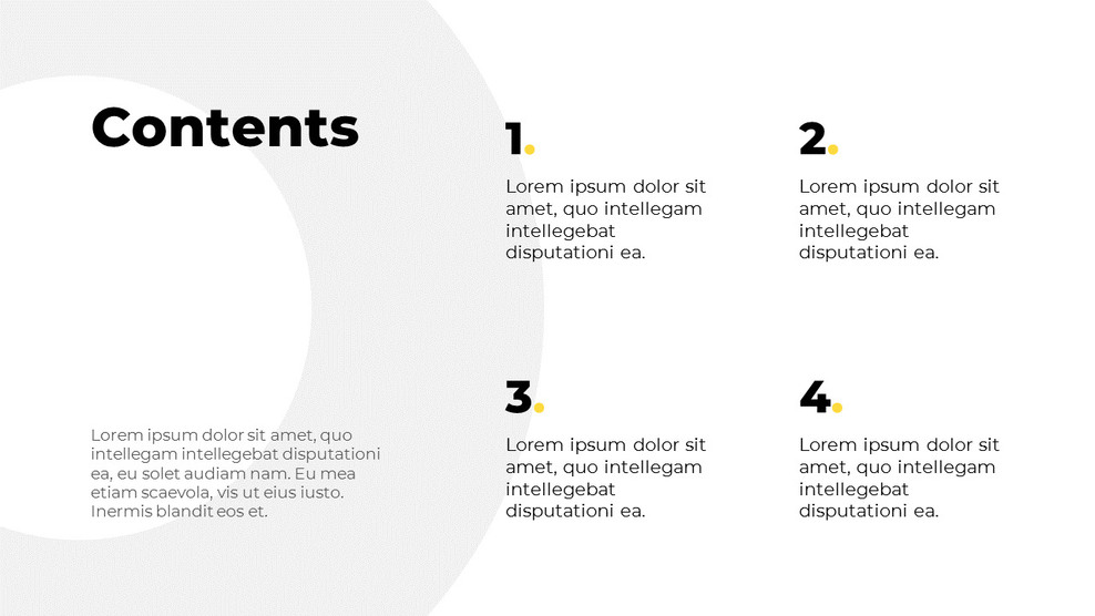 Simple Modern Creative PowerPoint Table of Contents