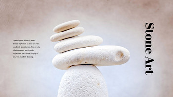 Stone Art Simple PowerPoint Design|Lifestyle|Templates