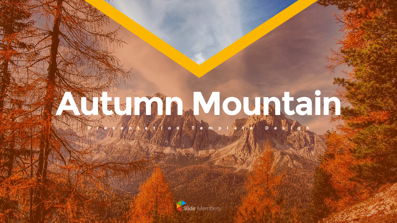 Autumn Mountain Simple Presentation Google Slides Template|Lifestyle