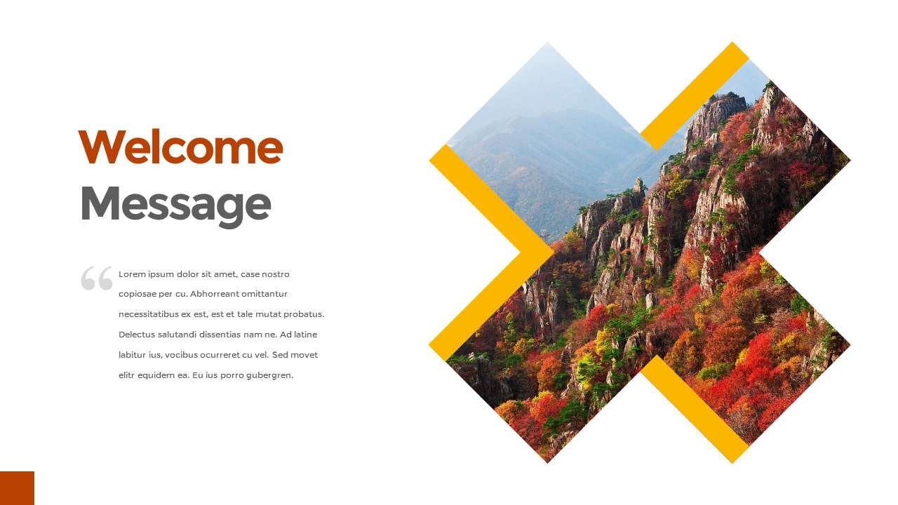 Autumn Mountain Simple Presentation Google Slides Template|Lifestyle