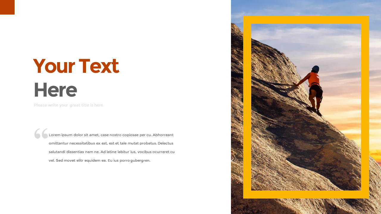 Autumn Mountain Simple Presentation Google Slides Template|Lifestyle