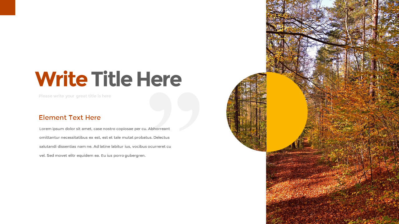 Autumn Mountain Simple Presentation Google Slides Template|Lifestyle