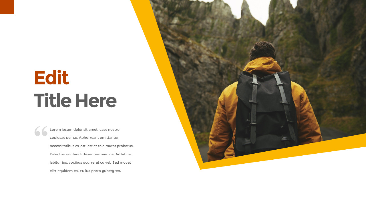 Autumn Mountain Simple Presentation Google Slides Template|Lifestyle
