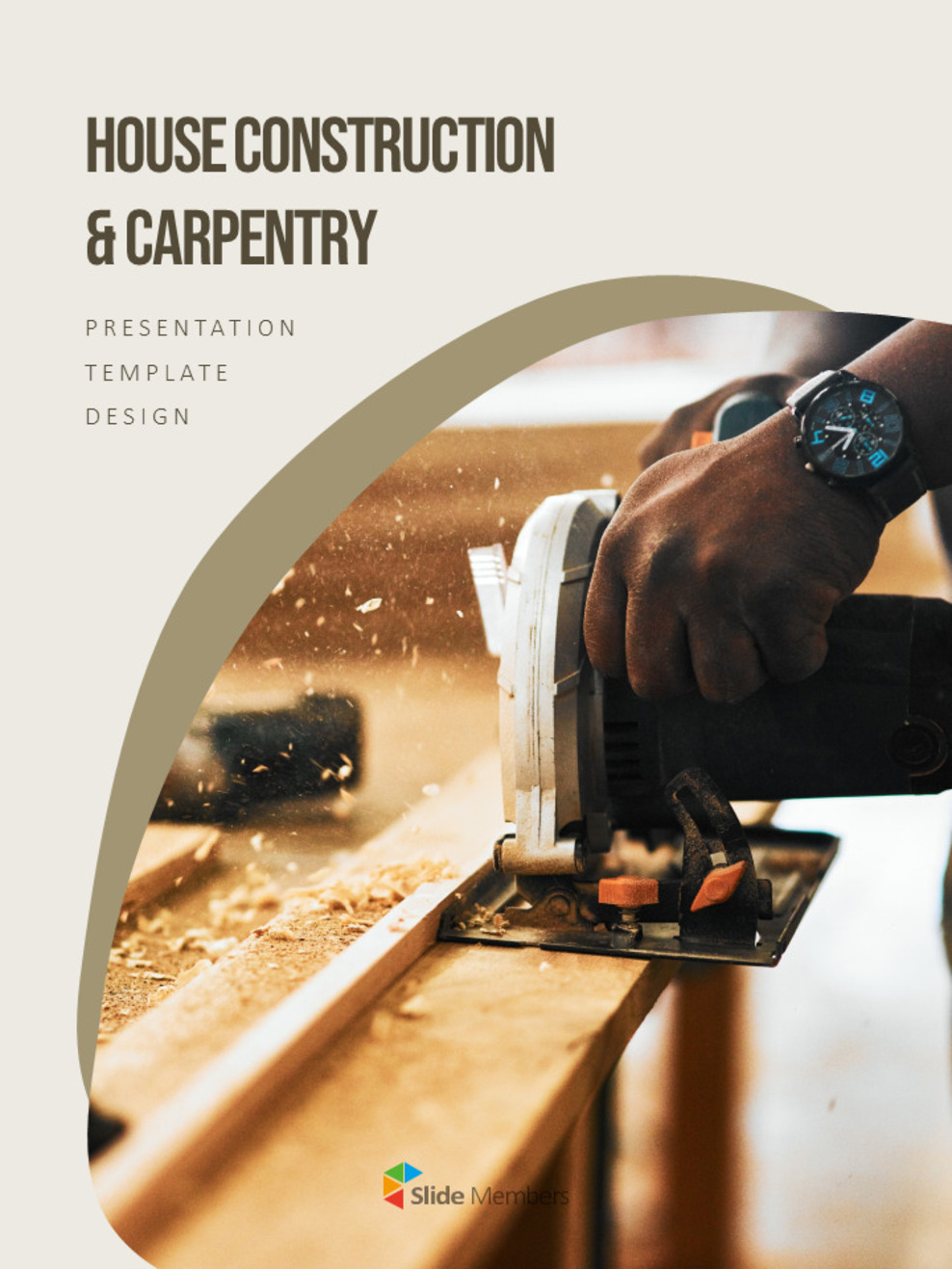House Construction & Carpentry team presentation template