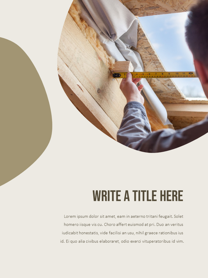 House Construction & Carpentry team presentation template