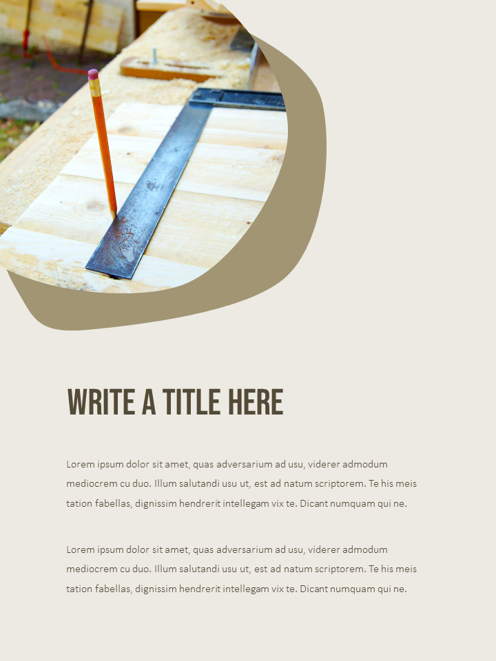 House Construction & Carpentry team presentation template